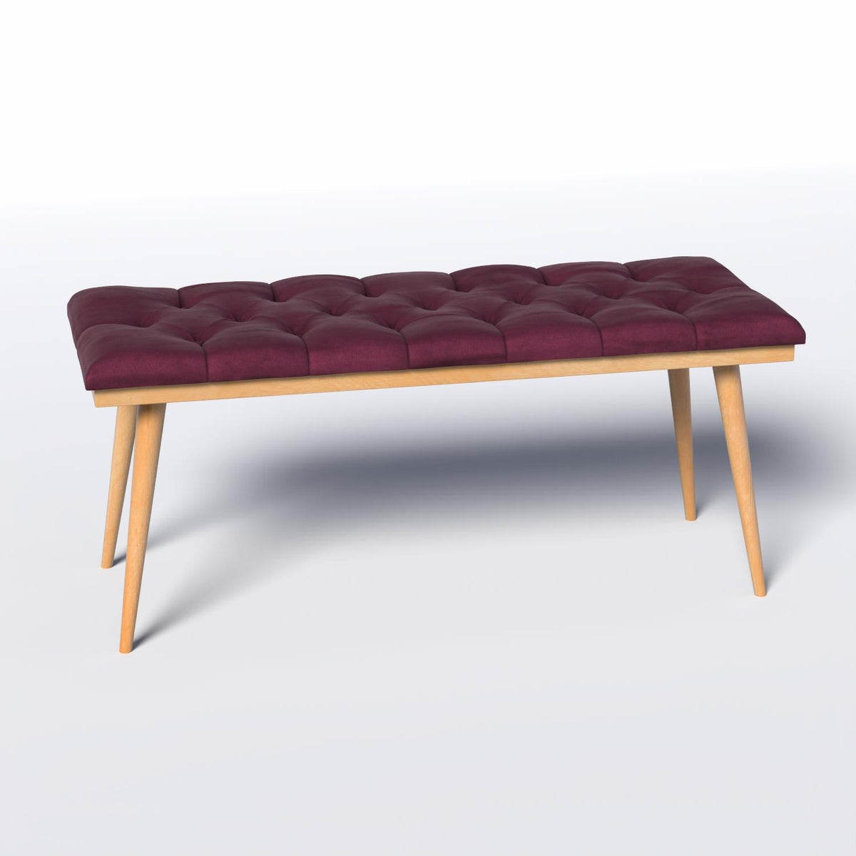 Bimossa Z20 Arden Ahşap Bench / Bank Ahşap-Bordo